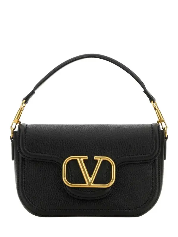 Valentino Garavani Leather Shoulder Bag - Black