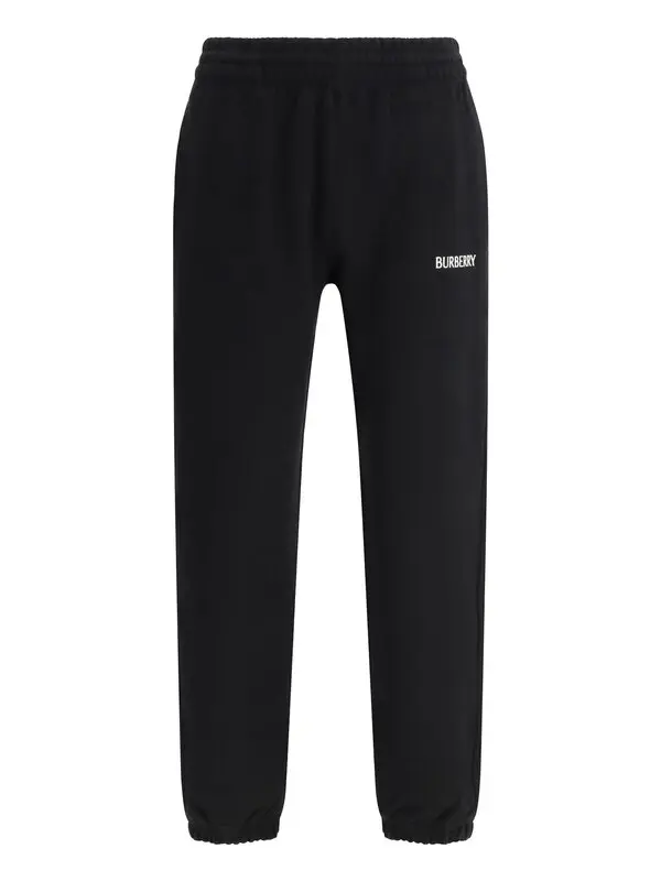 Burberry Lightweight Terry-effect Cotton Joggers - Black