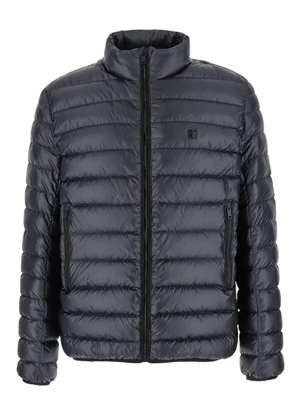 Givenchy High Neck Down Jacket With Logo Detail - Multicolor