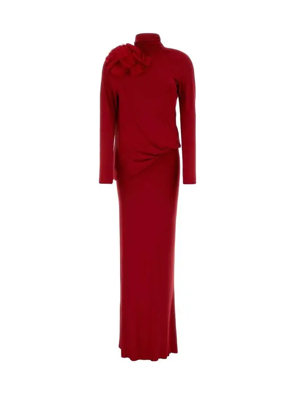 Magda Butrym Stretch Jersey Long Dress - Red