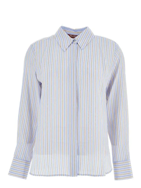Max Mara Silk Stripe Shirt - Multicolor