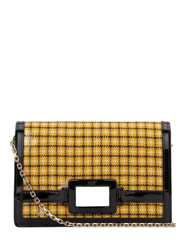 ROGER VIVIER Tess.check+vernis Luxor+nappa Agn Clutch - Multicolor