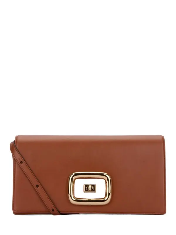 ROGER VIVIER Flap Bag With Gold Tone Clasp - Multicolor