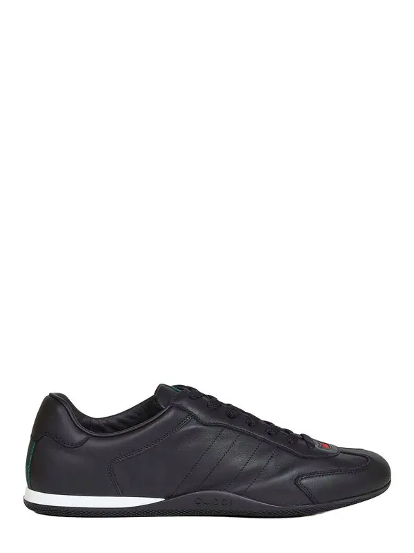 Gucci Black Leather Low Top Sneakers - Multicolor