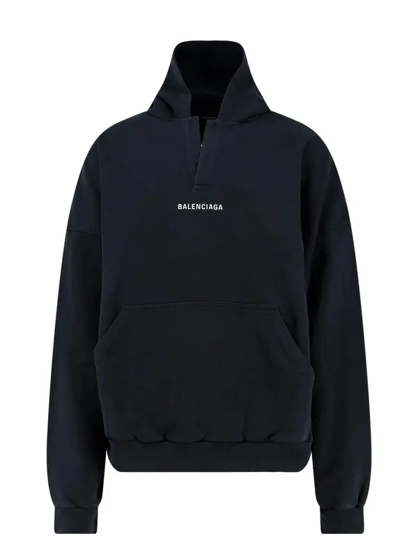 Balenciaga Cotton Hooded Sweatshirt - Multicolor