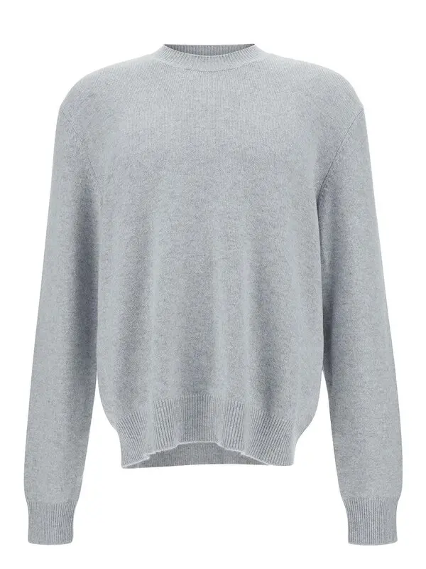 Bottega Veneta Cashmere Pullover With Intrecciato Elbow Patches - Multicolor