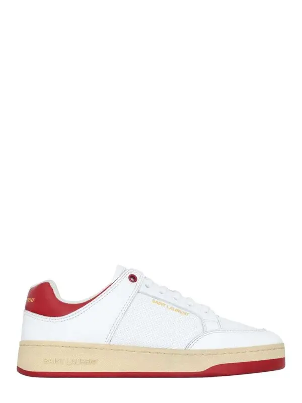 Saint Laurent Leather Low Top Sneakers - Multicolor