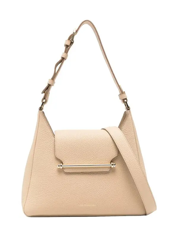 Strathberry Shoulder Bag With Gold-tone Hardware - Cream