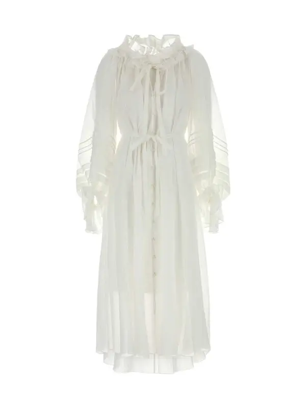 Zimmermann Ramie Rebellion Dress - White