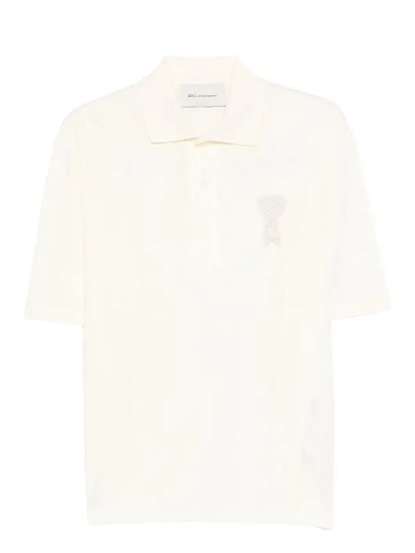AMI Paris De Coeur Cotton Polo Shirt - Multicolor