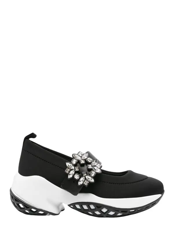 ROGER VIVIER Viv Run Strass Embellished Slip-on Sneakers - Multicolor
