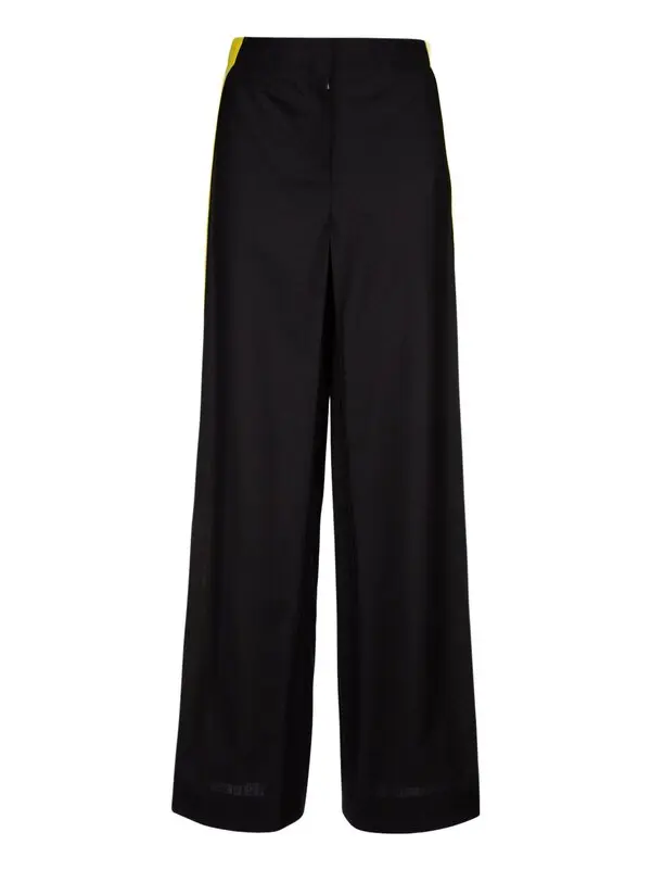Loewe Wide Leg Pants With Contrast Side Stripe - Multicolor
