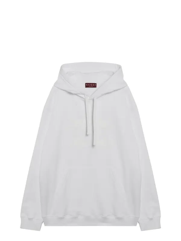 Gucci Cotton Sweatshirt With Logo Print - White