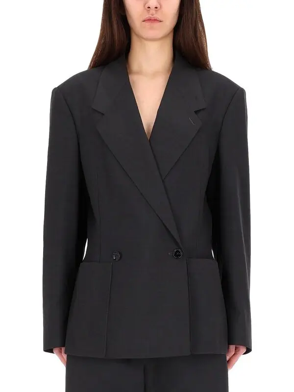 LEMAIRE Double-breasted Jacket - Gray