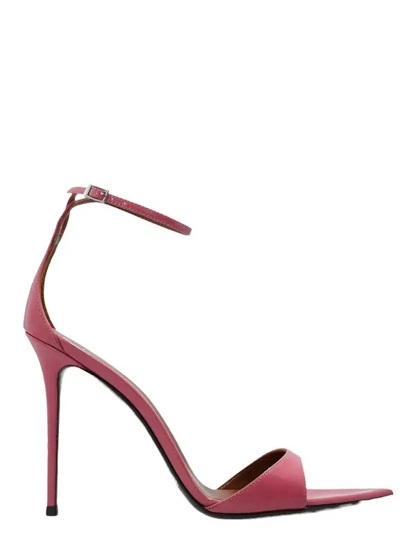 GIUSEPPE ZANOTTI Patent Leather Stiletto Sandals - Pink