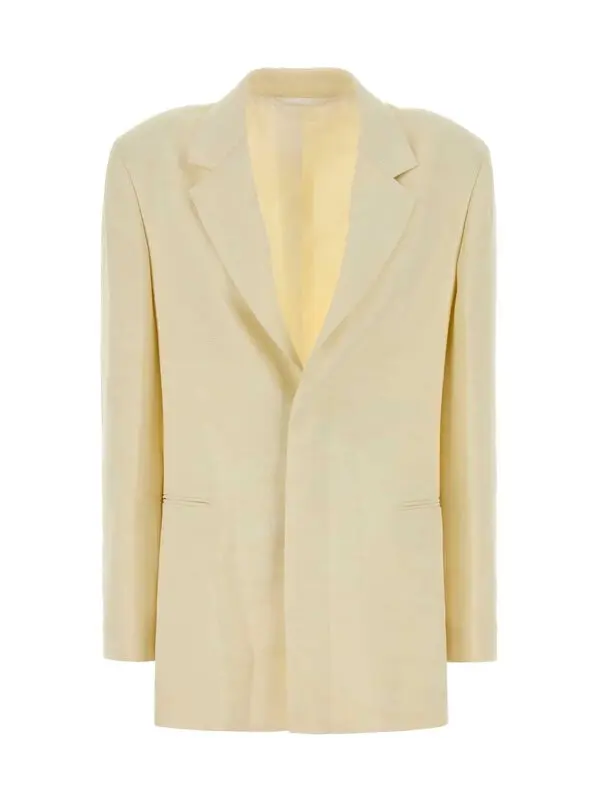 Carven Viscose Blend Blazer - Yellow