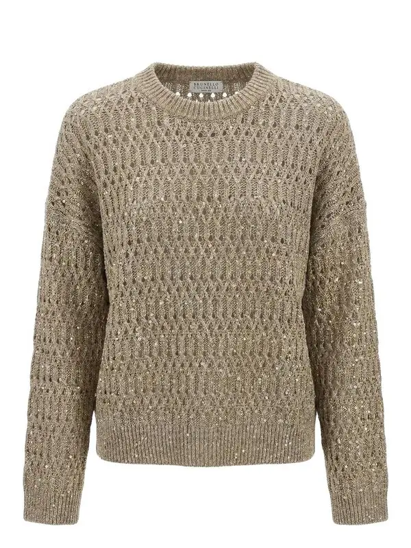 Brunello Cucinelli Round Neck Knit Sweater - Multicolor