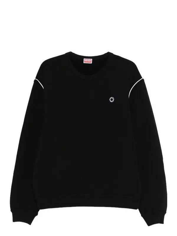 Kenzo Crew Neck Graphic Motif Sweatshirt - Black