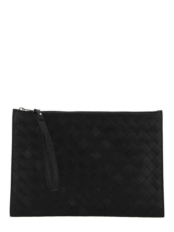 Bottega Veneta Calfskin Pouch - Black