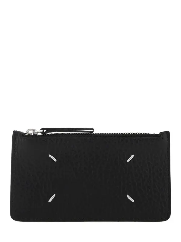 MAISON MARGIELA Zippered Leather Wallet - Black