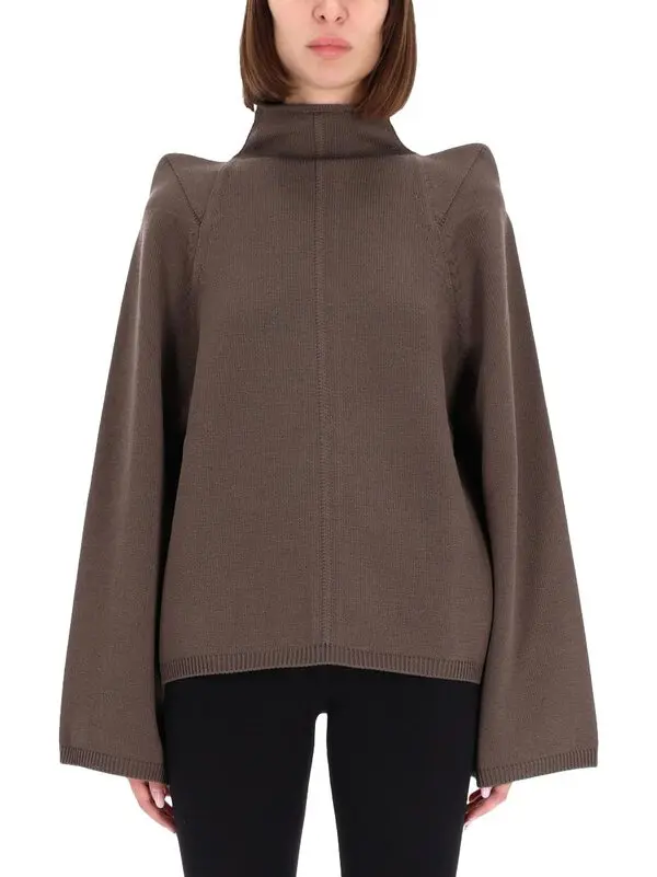 Rick Owens Wool Top Sweater - Gray
