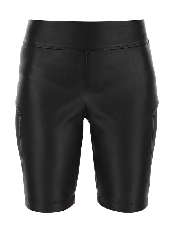 Loewe Lamb And Nylon Paneled Shorts - Black