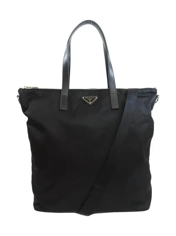 Prada Nylon Tote Bag - Black