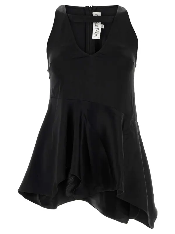 JW Anderson Satin Top - Black