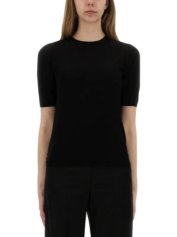 Max Mara Jersey Jeric Knit Top - Black