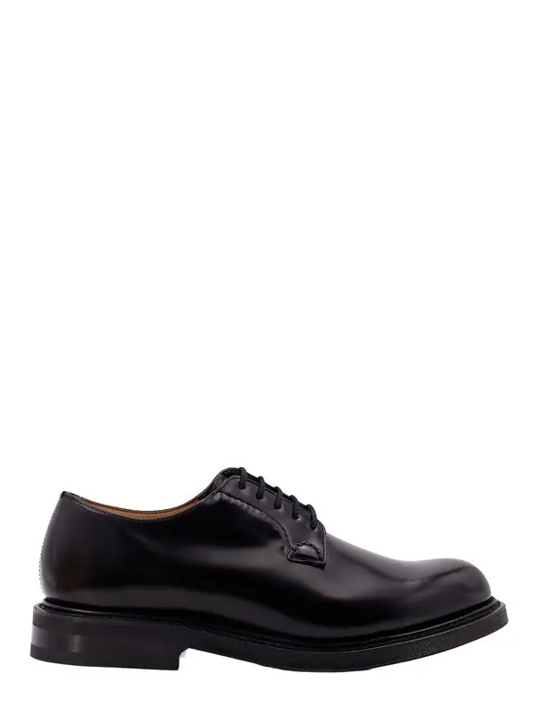 Church's Shannon Leather Lace-up Shoes - Black