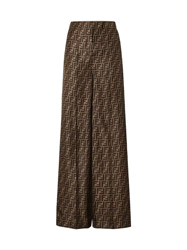 Fendi Palazzo Pants - Brown