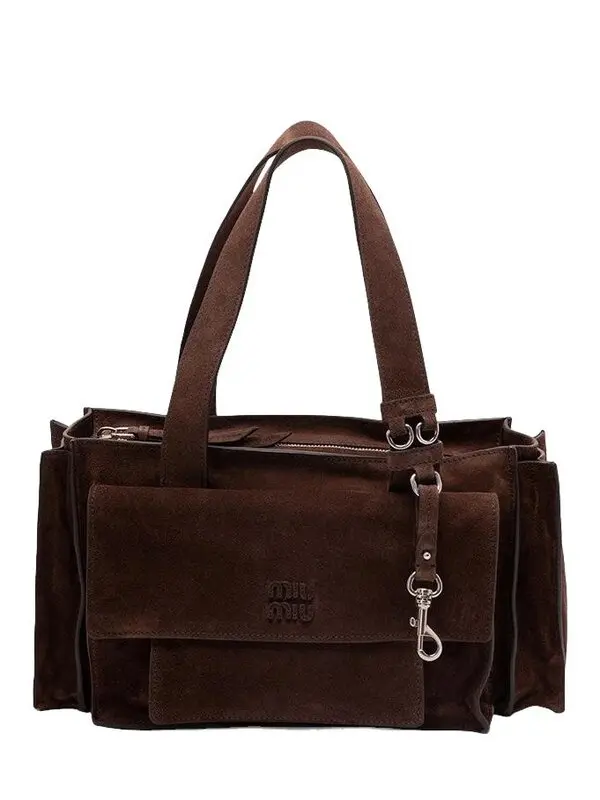 Miu Miu Suede Satchel - Multicolor