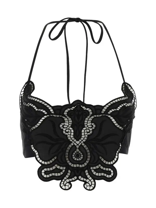 Blumarine Lace Top - Black
