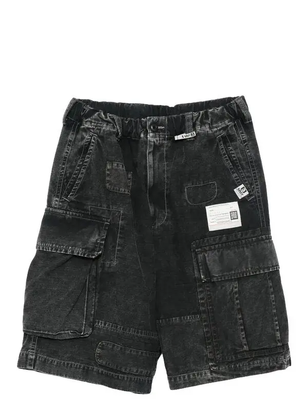 Mihara Yasuhiro Cotton Cargo Shorts - Black
