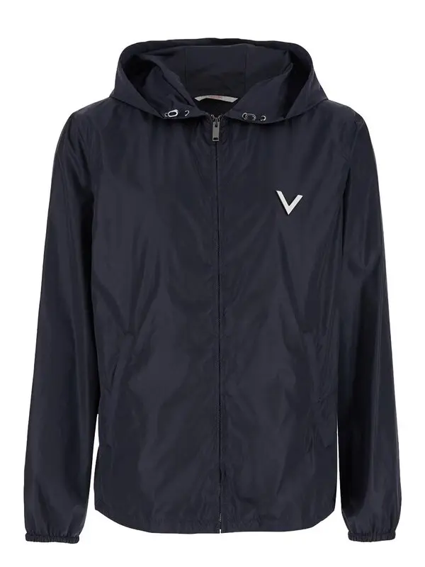 Valentino Garavani Nylon Jacket With Vlogo Detail - Multicolor