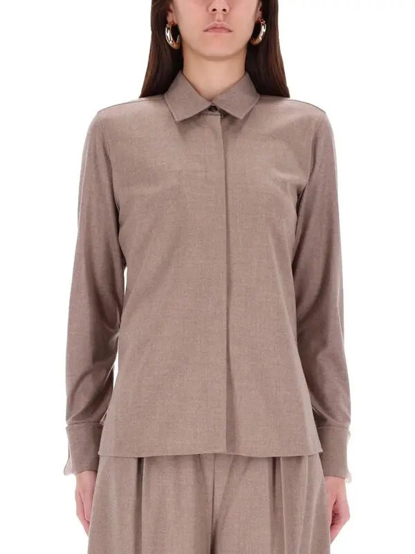 Max Mara Thebaid Cashmere Blend Shirt - Multicolor