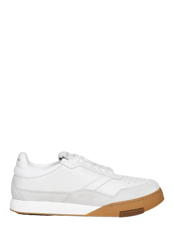 Givenchy White Leather Yard Sneakers - Multicolor