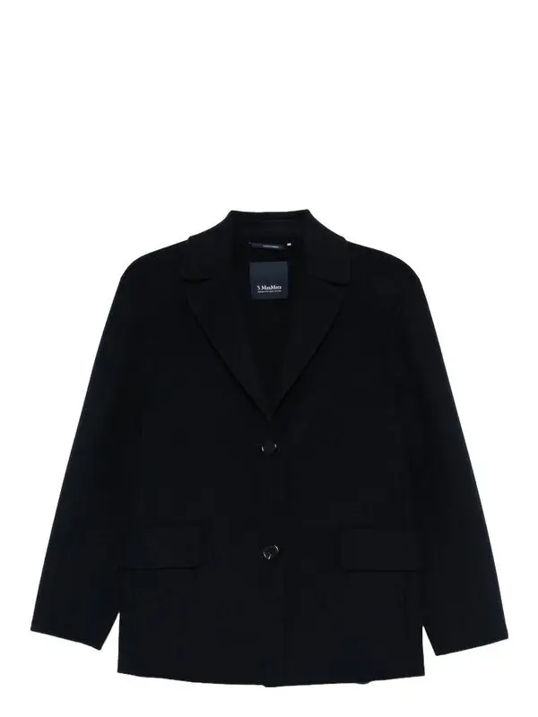 Max Mara Virgin Wool Blazer - Blue