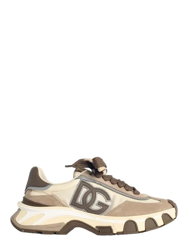 Dolce & Gabbana Dg Country Road Lace Up Sneakers - Cream