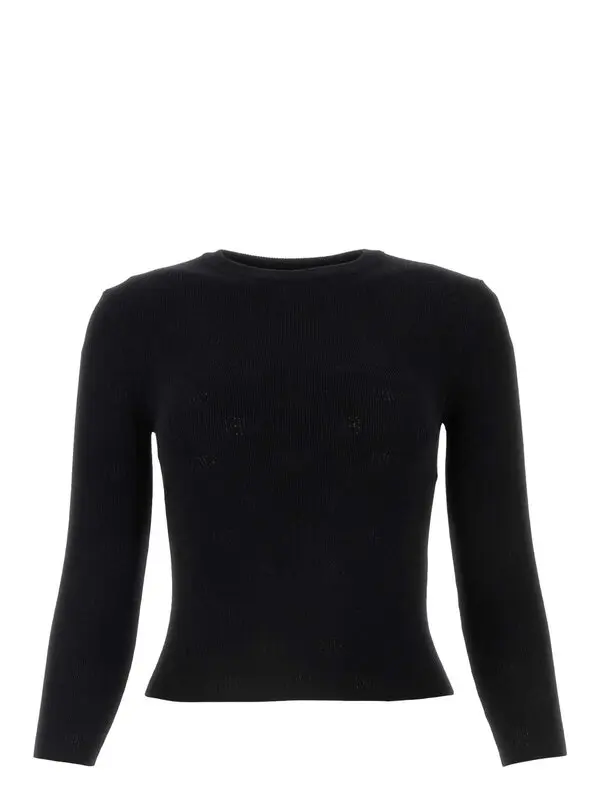 Balenciaga Wool Blend Sweater - Black