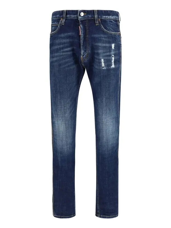 Dsquared2 Teddy Mini Front Jeans - Blue