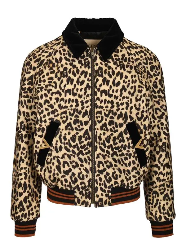Valentino Garavani Wool Drap Bomber Jacket - Multicolor