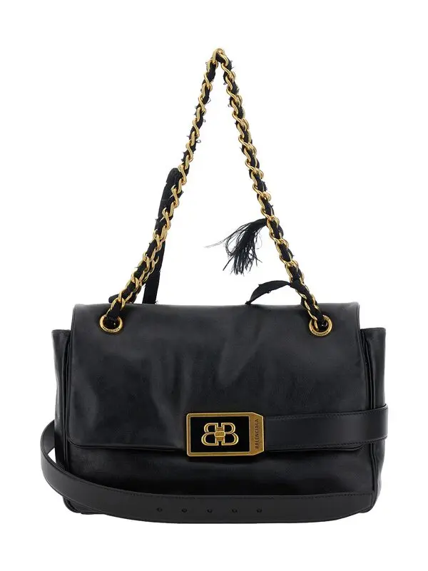 Balenciaga Modu Flap Leather Crossbody Bag - Multicolor