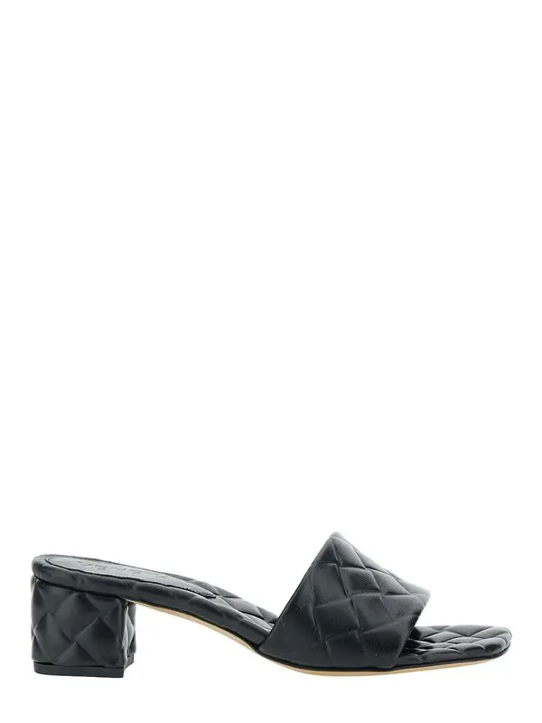 Bottega Veneta Leather Mules With Intreccio Motif - Multicolor