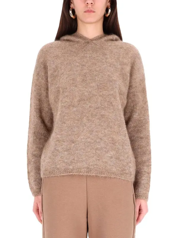 Max Mara Hooded Mohair Blend Shirt - Cream