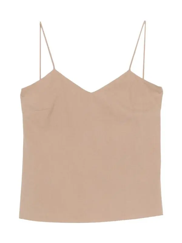 Max Mara Silk V-neck Camisole - Cream