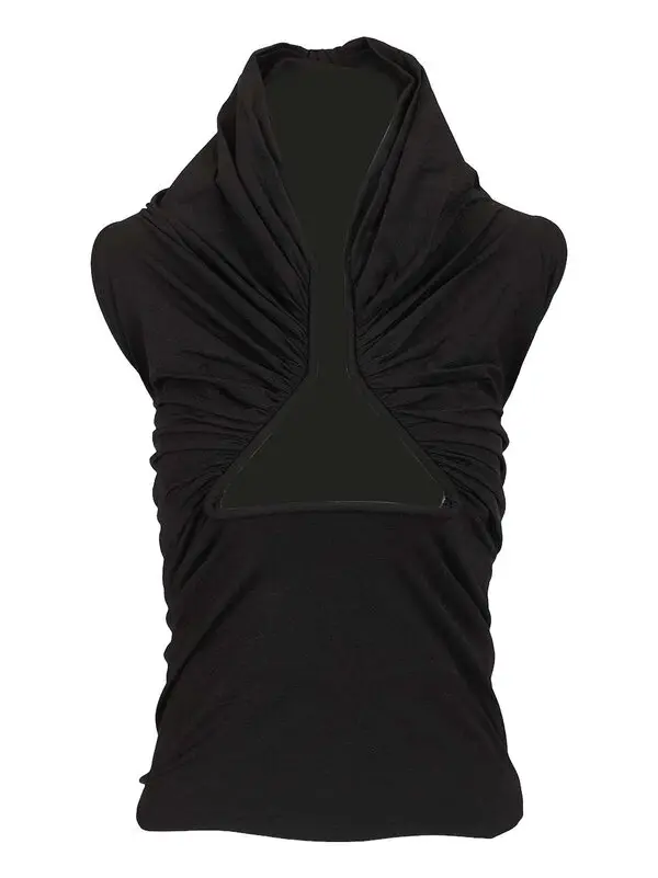 Rick Owens Prong Jersey Top - Black