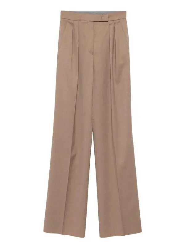 Max Mara Virgin Wool Trousers - Cream