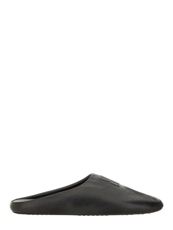 Balenciaga Flat Sabot Chateau Slip-on - Black