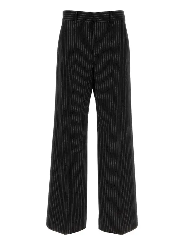 Valentino Garavani Embroidered Wool Blend Trousers - Multicolor